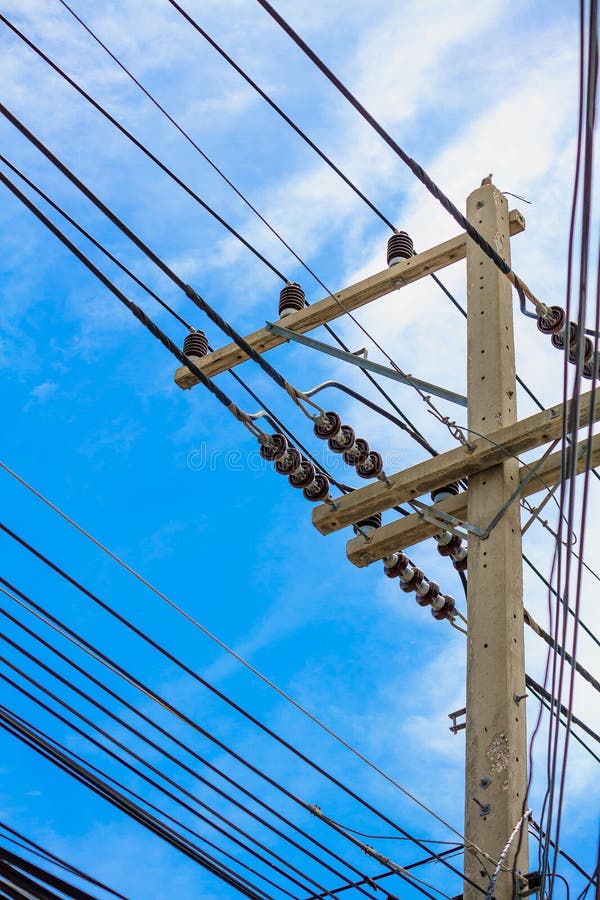 Electric power post stock photo. Image of engineering - 19853696