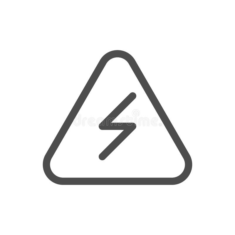 Electric power sign icon stock illustration. Illustration of energy ...