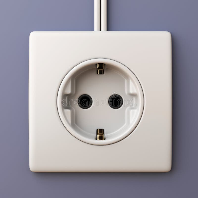 Electric Power Socket Outlet 3D Stock Illustration - Illustration of ...