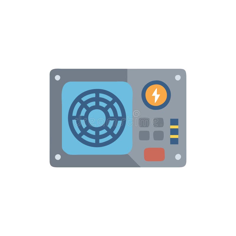 Electric Power Source Icon stock illustration. Illustration of vector ...