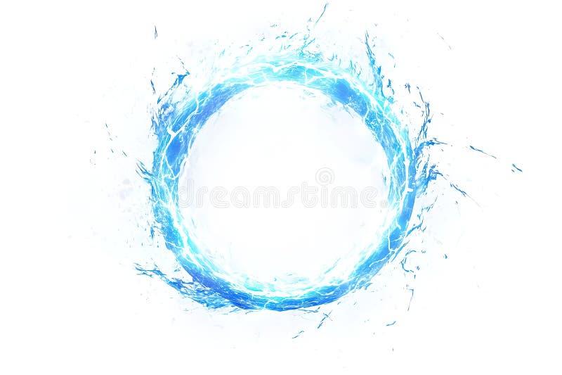 Electric Power Speed Energy Flash Bolt Circle Ring Icon Design Element ...