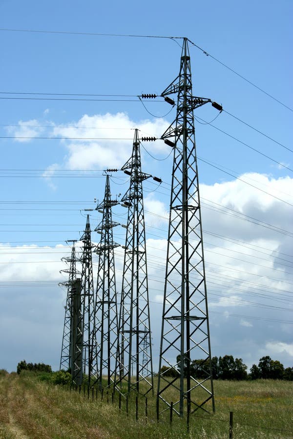 Power Pole, Power Poll, Electricity Stock Photo - Image of clouds ...
