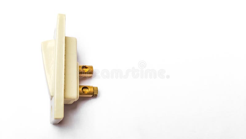 Electric Power Switch Isolated on White Background, Electronic ...