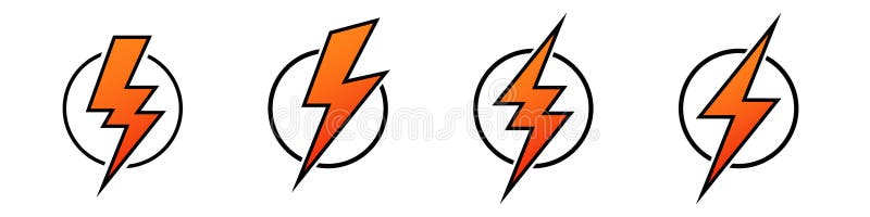 Electric Power and Thunder Flash Bolt Vector Stock Vector ...