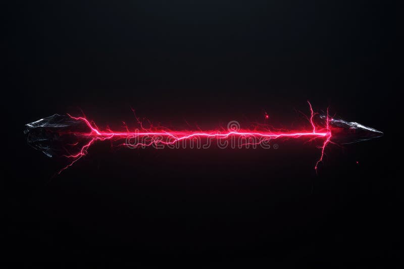 Electric Power Thunderstorm: Red Lightning Vector Effect with Spark ...