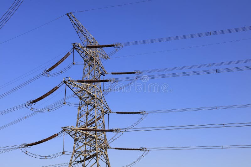 Electric power tower stock image. Image of power, infrastructure ...