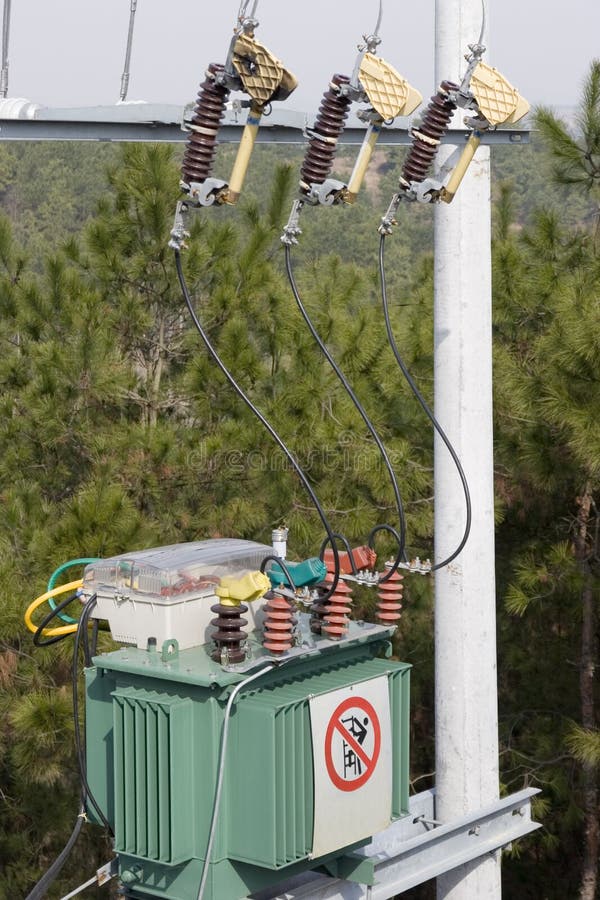 Electric power transformer stock image. Image of electrical - 13140251