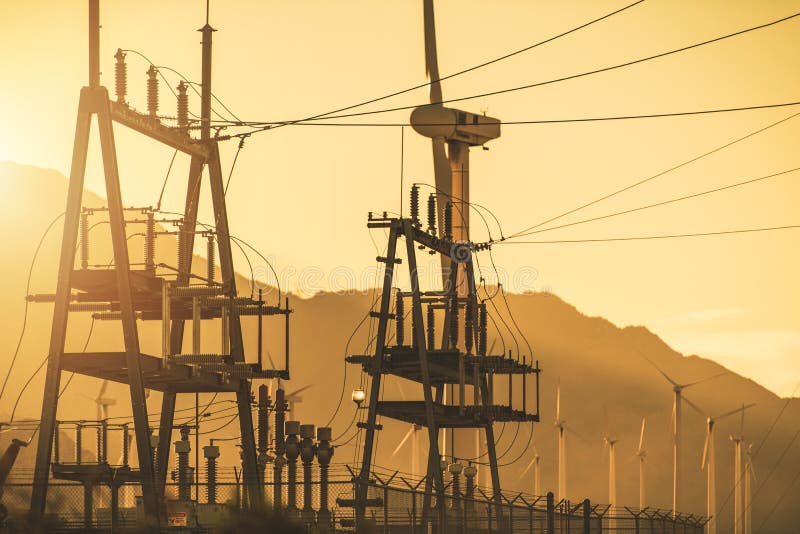 Electric Infrastructure stock image. Image of station - 31620391