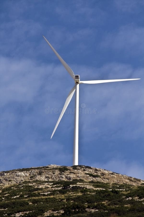 Electric Power Wind Generator Stock Image - Image of equipment ...