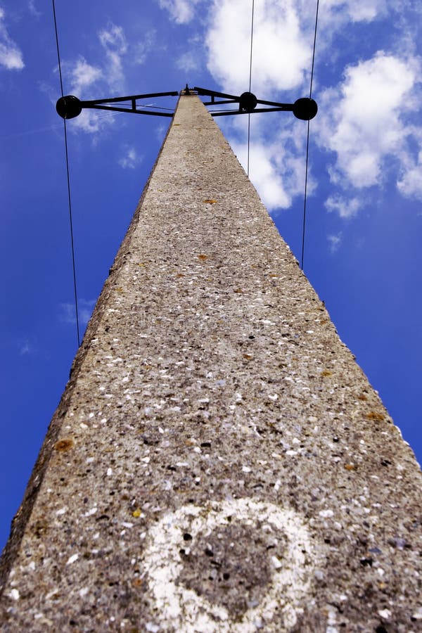 Electric powerline. stock image. Image of cloud, wire - 12033471