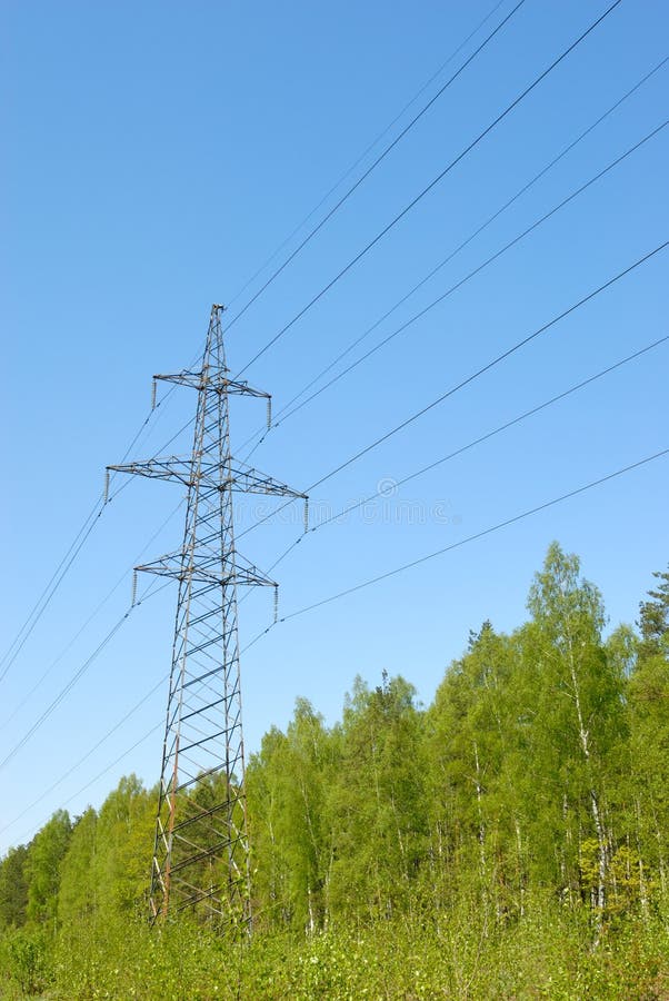 Electric powerline stock image. Image of metal, lines - 6961519