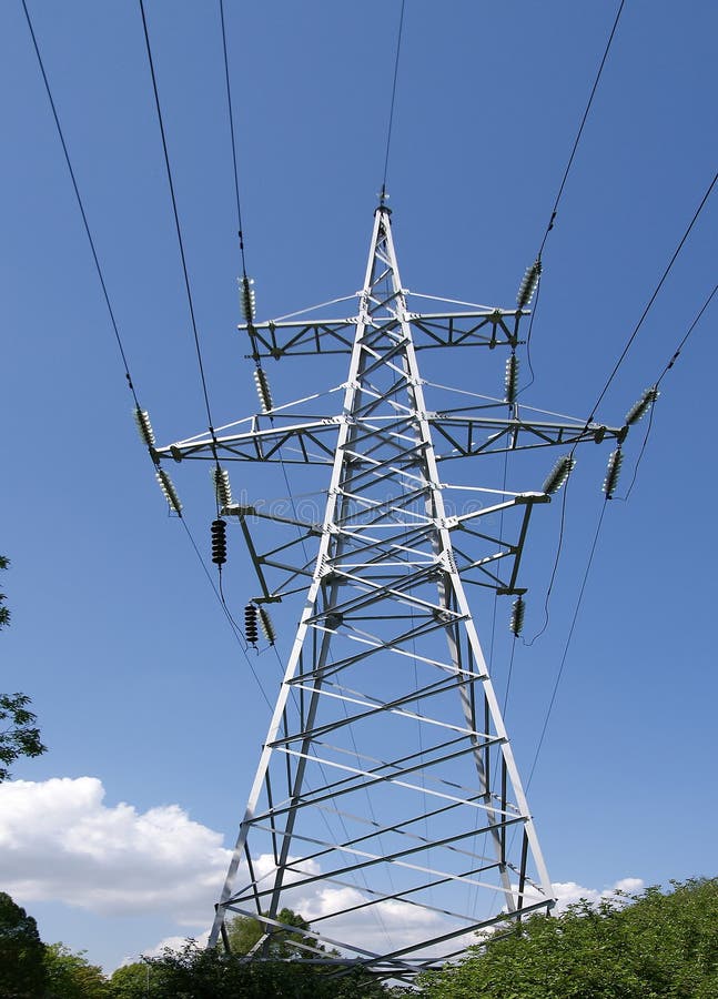 Electric Pylon in the Center of Moscow (Russia) Stock Photo - Image of ...