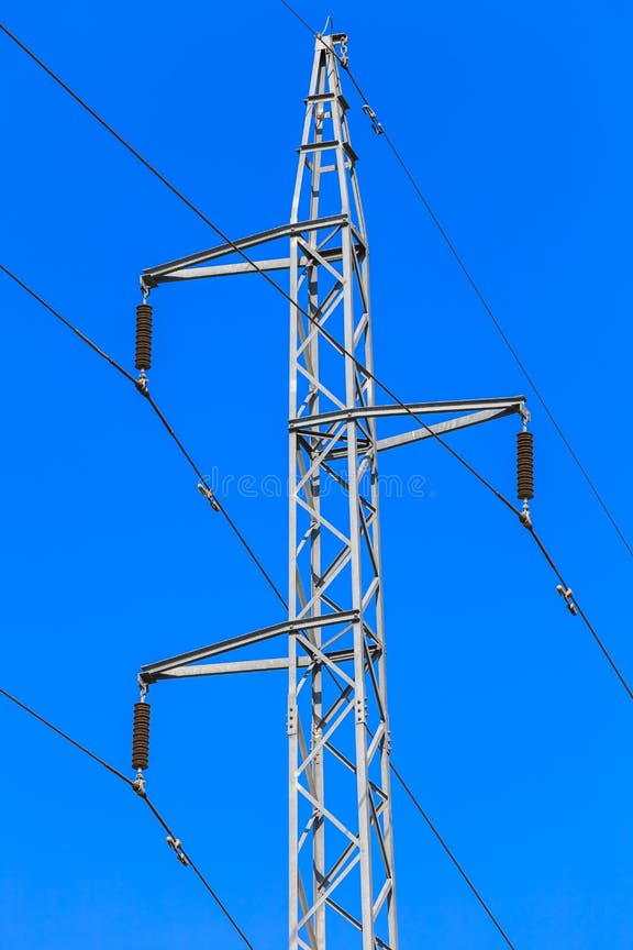 Electric pylon stock photo. Image of industrial, metal - 105872692
