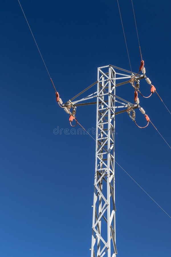 Electric pylon stock photo. Image of energy, light, metal - 204896172
