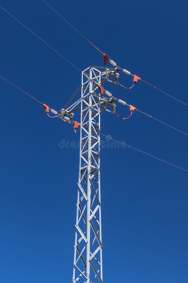Electric pylon stock image. Image of power, light, alternative - 208819237
