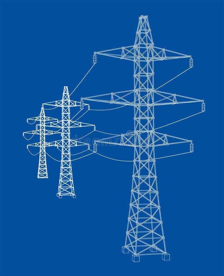 Electric Pylons Stock Illustrations – 289 Electric Pylons Stock ...