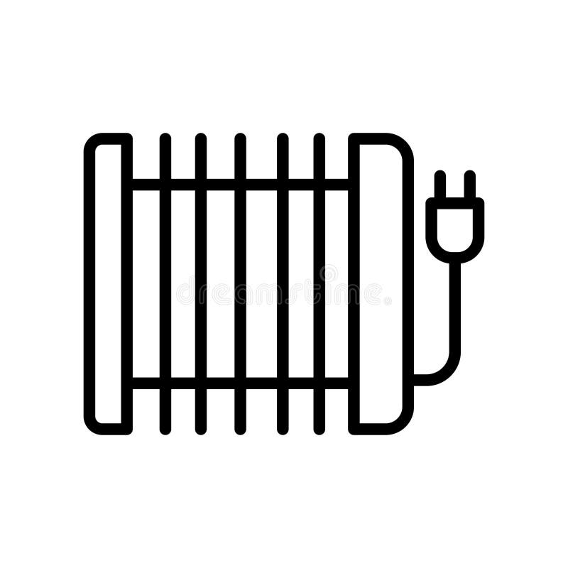 Convector Electric Heater Icon. Element of Plumbing and Heating ...
