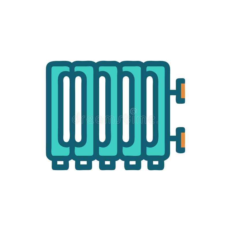 Electric Radiator Icon for Heating Solutions Stock Photo - Illustration ...