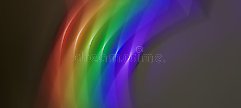 An Electric Rainbow Glows with a Radial Blur Stock Photo - Image of ...