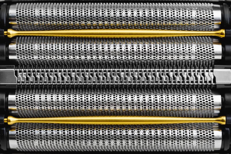 Electric Razor Foil Shaver Mesh and Blades Stock Image - Image of ...