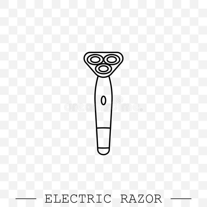 Electric Razor Line, Linear Vector Icon. Electric Shaving Machine ...