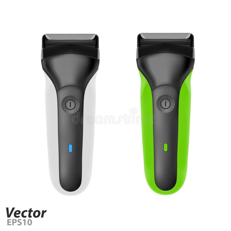 Electric razor in vector. stock vector. Illustration of skin - 188829833