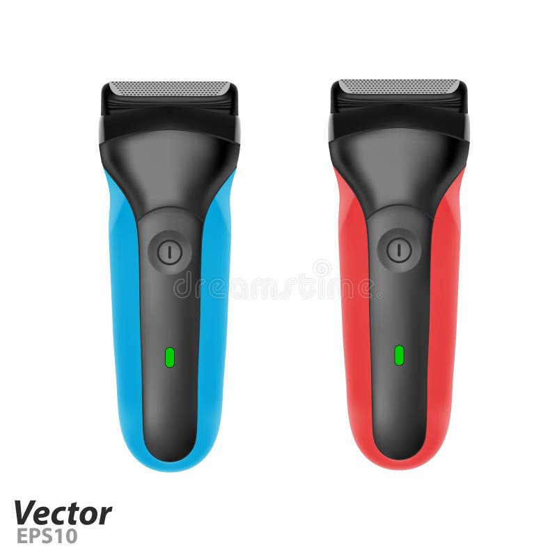 Electric razor in vector. stock vector. Illustration of clean - 186769798