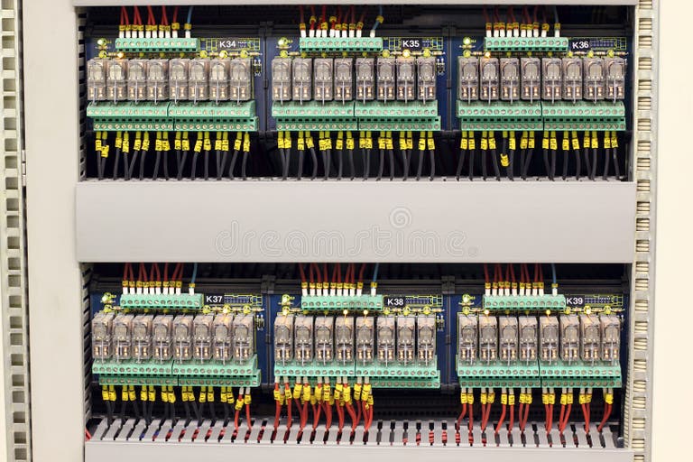 Electric relays stock image. Image of cords, cord, connections - 17144725