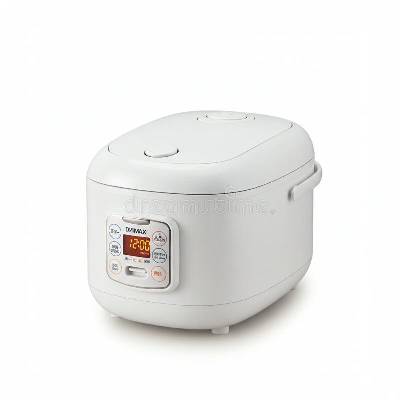 Electric Rice Cooker with a Sleek, White Design. it S Compact and ...