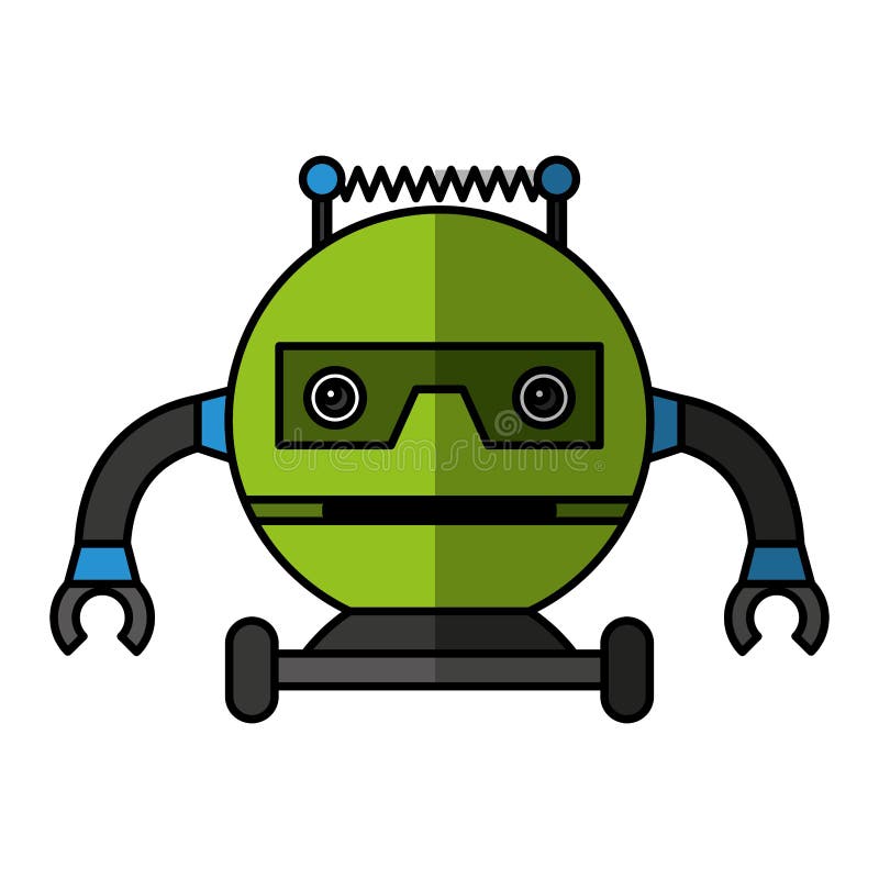 Electric Robot Avatar Character Stock Vector - Illustration of sign ...