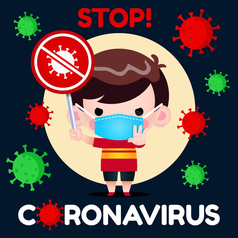 Boy Holding Stop Sign Stock Illustrations – 267 Boy Holding Stop Sign ...