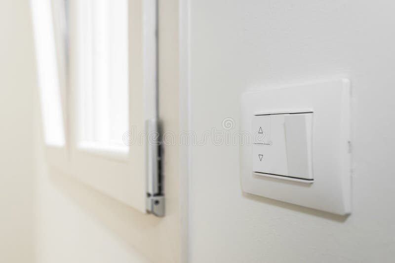 Electric Roller Shutter Switch Stock Image - Image of energy, device ...