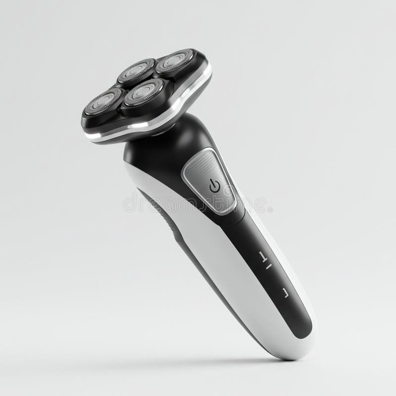 Electric Rotary Shaver with a Sleek, Modern Design. Features Four ...