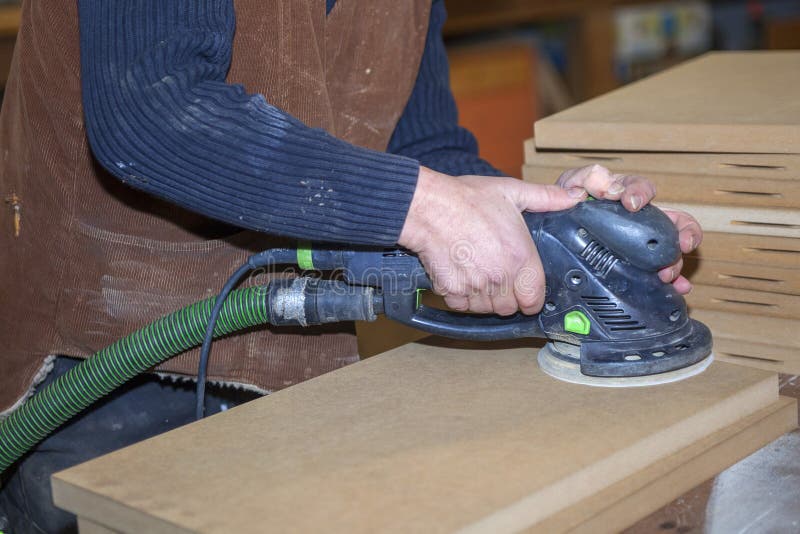 Electric sanding stock photo. Image of person, construction - 40823410