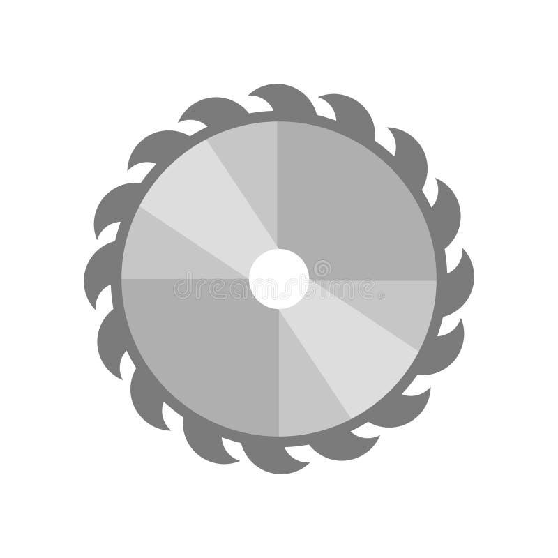 Electric Saw Disk Tool Flat Style Icon Stock Vector - Illustration of ...