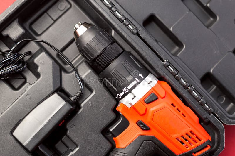 Electric Screwdriver in the Box Stock Image - Image of drilling, tool ...
