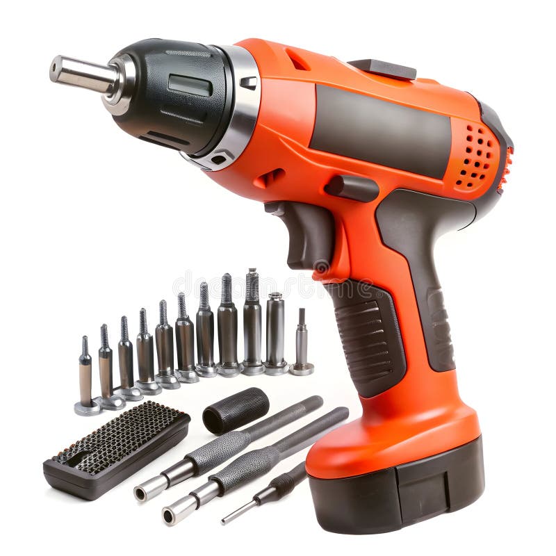 An Electric Screwdriver Featuring Customizable Attachments, Enhancing ...