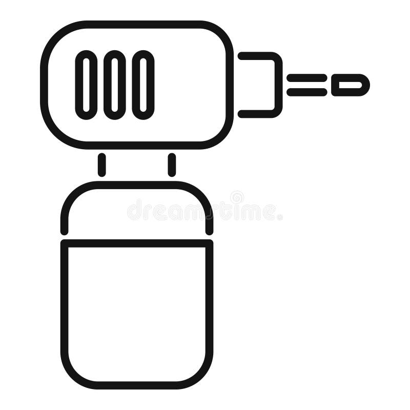 Electric Screwdriver Standing on Charging Station Icon Stock ...