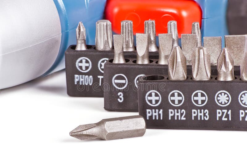 Electric screwdriver stock photo. Image of construction - 55456364