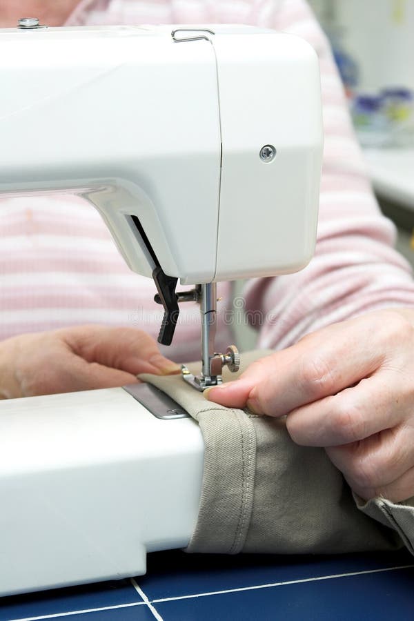 Electric Sewing Machine stock image. Image of material - 4874083