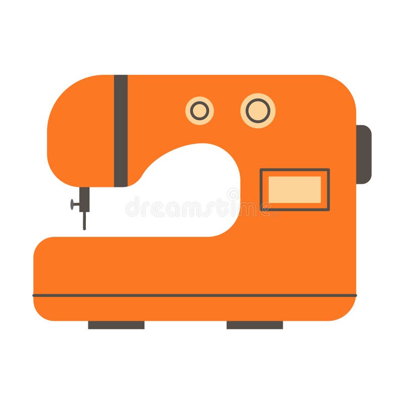 Electric Sewing Machine. Household Appliance for Sewing. Vector ...