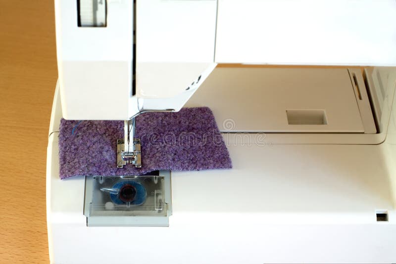 Electric Sewing Machine Indoor Closeup Stock Photo - Image of close ...