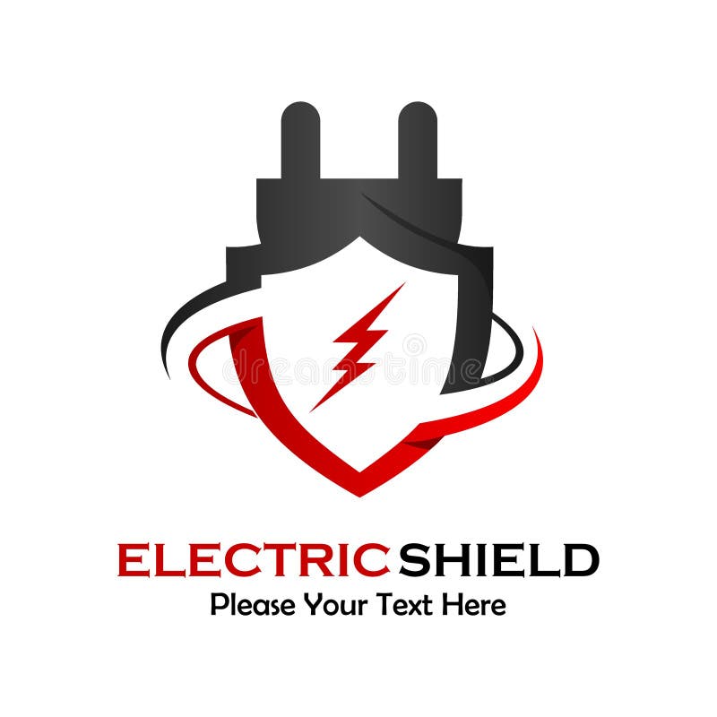 Electric shield logo stock vector. Illustration of banner - 263714146