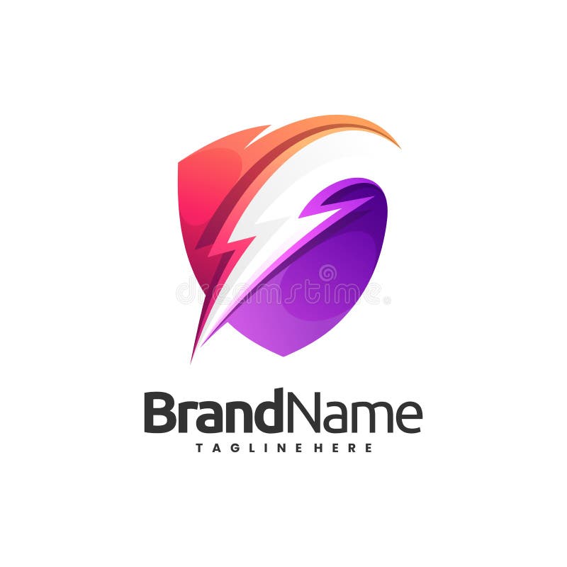 Electric Shield Logo or Power Shield Logo Icon Stock Vector ...