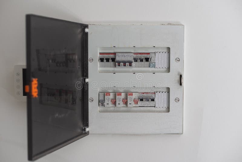 Electric Shield Panel Energy Distribution Stock Image - Image of fuse ...
