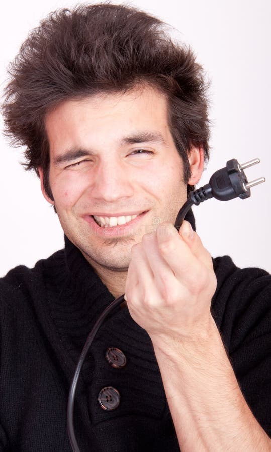 Electric shock stock photo. Image of risk, holding, danger - 13411852