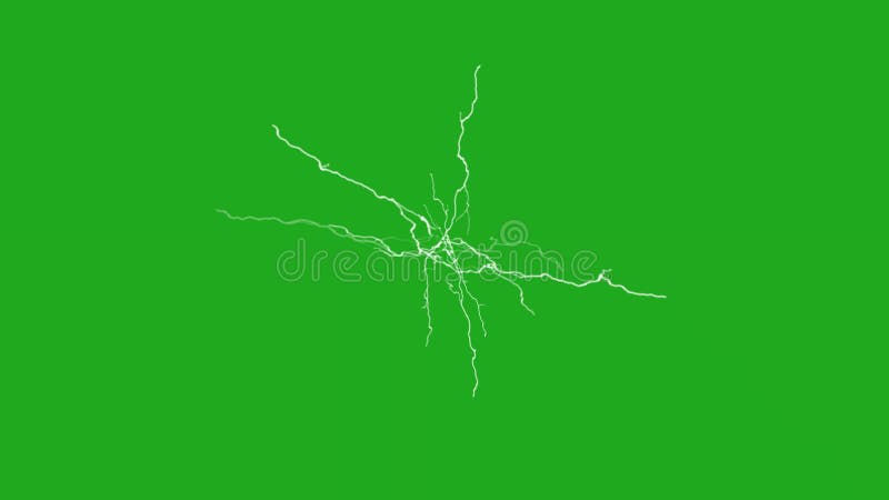 Electric Shock Effect with Lines on Green Screen Stock Video - Video of ...
