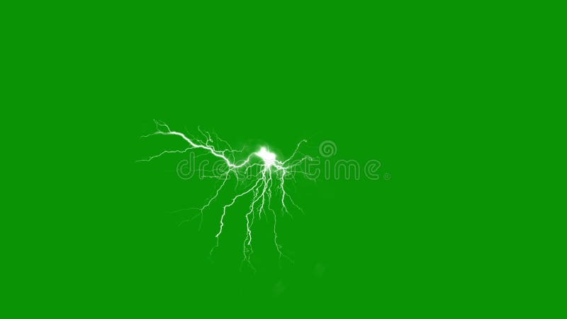 Electric Shock Waves To the Line on Green Screen Stock Footage - Video ...
