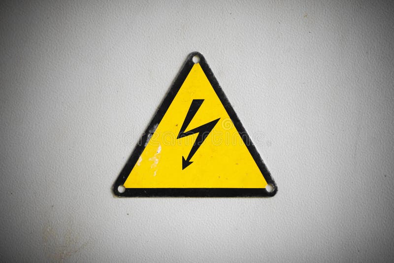 Electric sign stock image. Image of beware, safety, power - 11038781