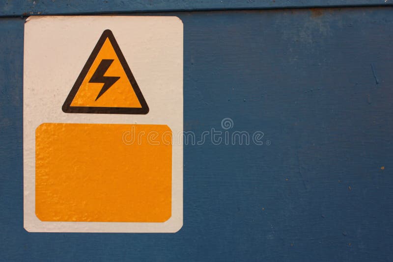 Electric sign: stock photo. Image of orange, writing - 13194148